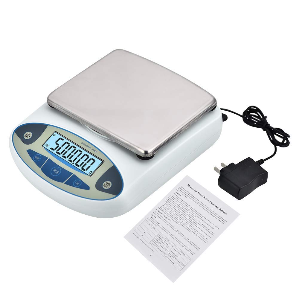 TOPSCA Analytical Lab Scale,(5000g,0.01g) g Accurate Electronic Balance Scale Gram Scale Laboratory Balance, Digital Kitchen Balance Scale Jewelry Gold Scale 110V