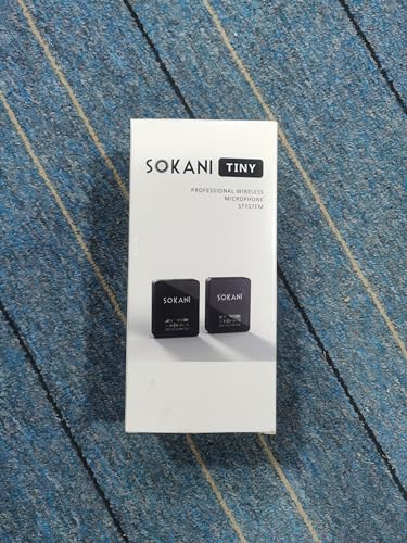 Sokani Tiny UHF Wireless Lavalier Microphone Lav Mic System with Transmitter and Receiver Compatible with Camera Smartphones iPhone Android DSLR Canon Sony Camcorde