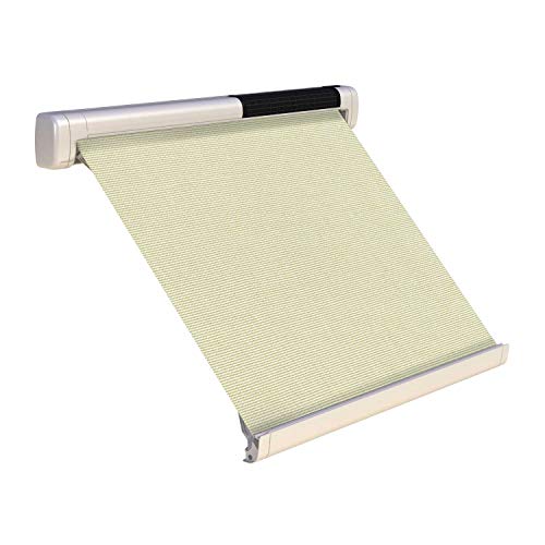 Sol-Lux 96" Home Window Awning, Signal White Case - Cream Fabric