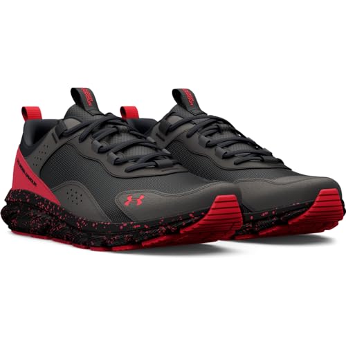 Under Armour Men's Charged Verssert Speckle, (106) Jet Gray/Red/Black, 9.5, US