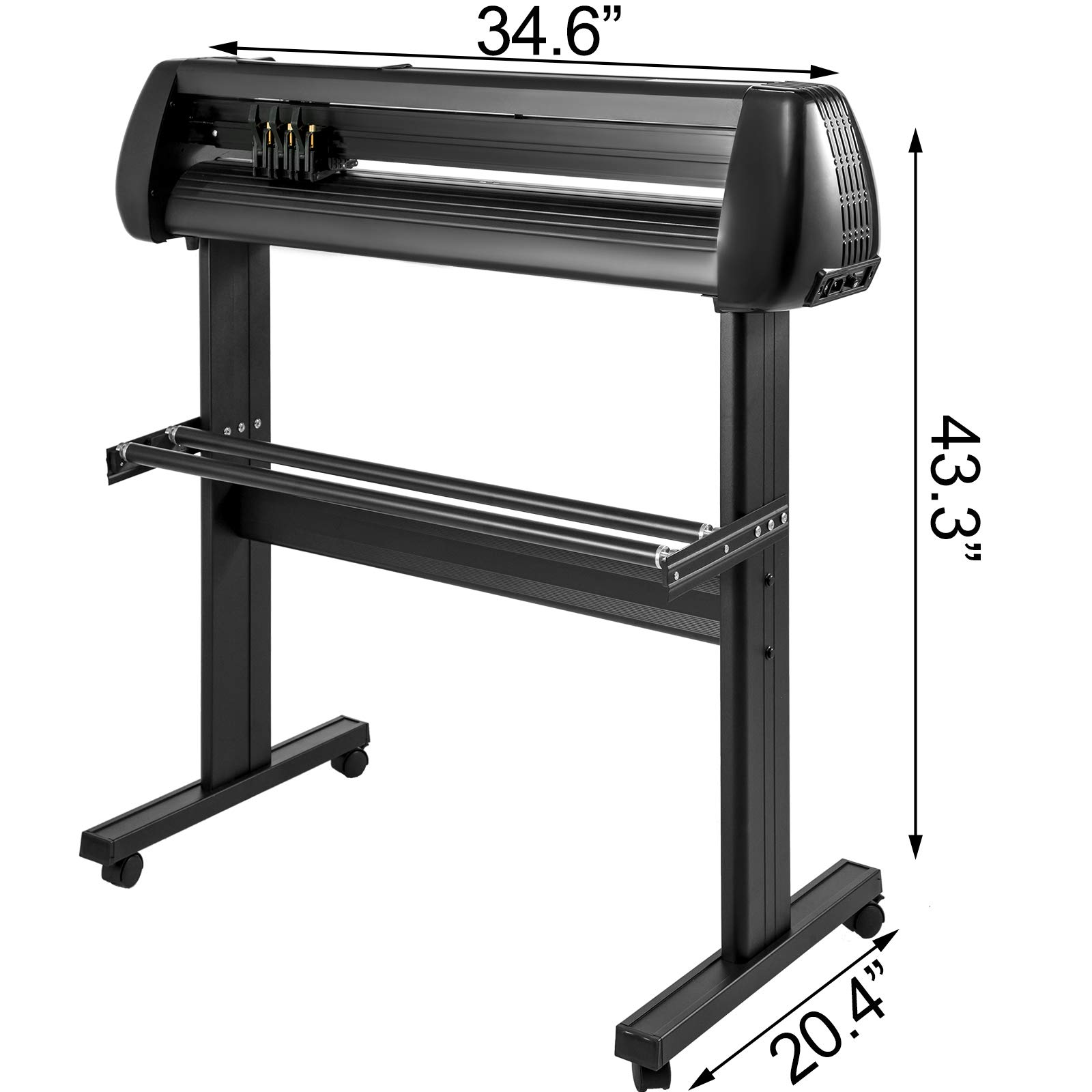 VEVOR Vinyl Cutter 28 Inch Vinyl Cutter Machine 720mm Paper Feed Vinyl Plotters with Floor Stand Vinyl Plotter Adjustable Speed for Sign Making