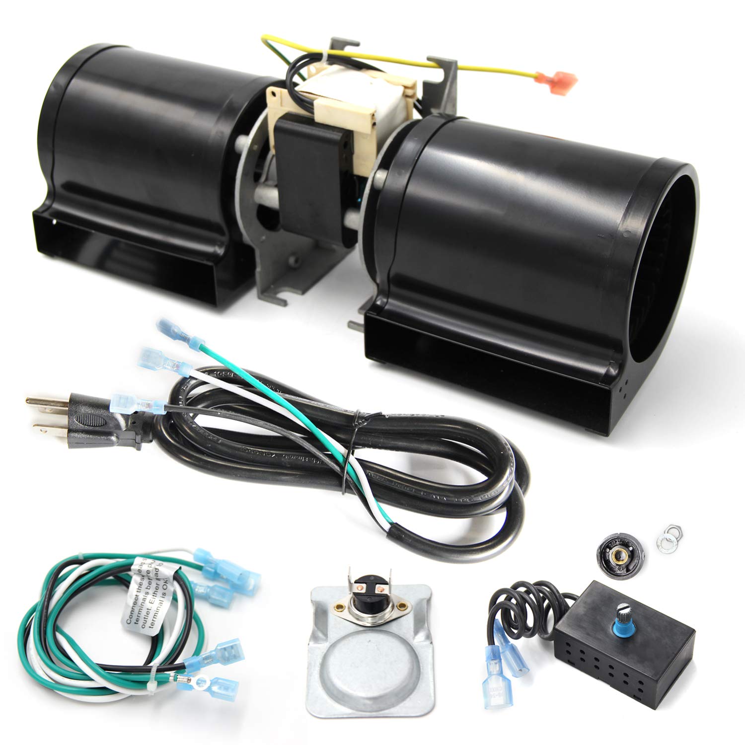 VICOOL GFK-160 GFK-160A Replacement Stove Fireplace Blower Fan KIT with Ball Bearings Motor for Heat N Glow, Regency Wood Stove