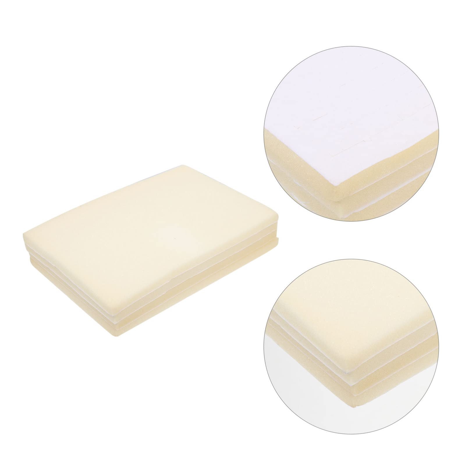 Zerodeko Earring Holder 4pcs Velvet Ring Insert Display Jewelry Storage Box Foam Holder Organizer Earring Storage Box Liners Jewelry Box Inserts Sponge Mats Organizer Trays White Ring Holder