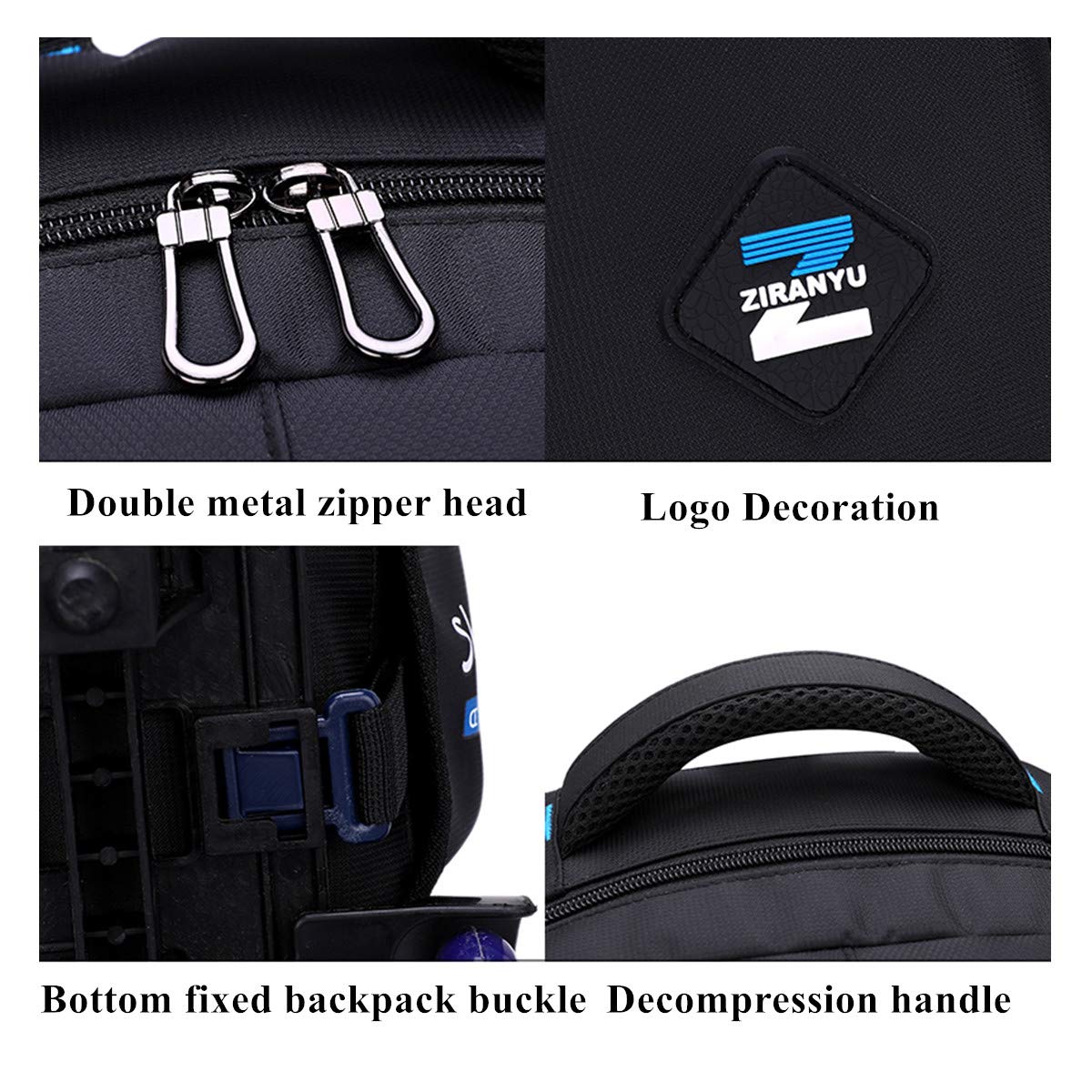 VIDOSCLA Elementary Trolley Backpack Senior High School Rolling Carry-on Luggage Book Bag with Wheels for Teens