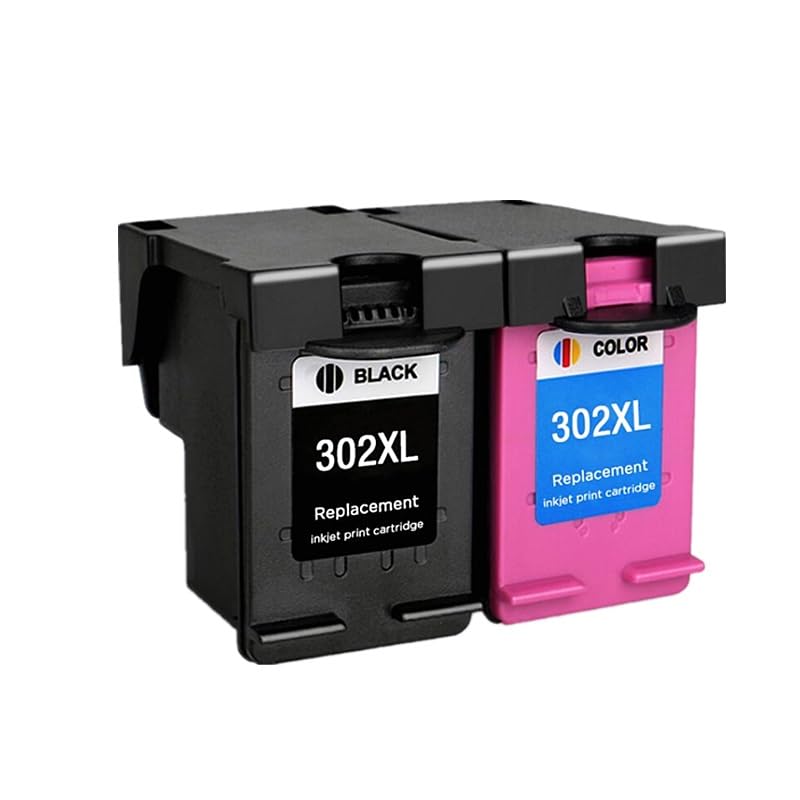 Shine-Tron OEM 302XL Replacement Cartridge Replacement for (for) H-P 302 HP302 XL Ink Cartridge for Desk-J-ET 1110 1111 1112 2130 2131 Printer Replacement