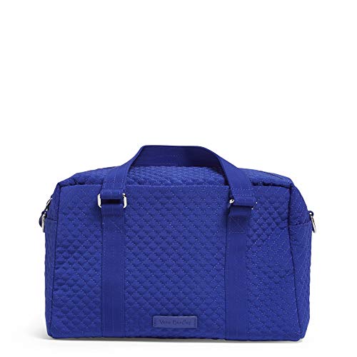 Vera Bradley Women's Microfiber 100 Handbag, Gage Blue, One Size