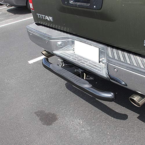 Universal Hitch Step 38" Long 2" Hitch Diameter Black Rear Bumper Guard