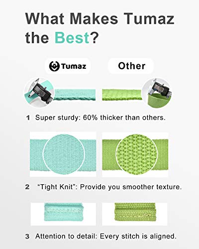 Tumaz Yoga Mat Strap [MAT NOT Included] (2 Sizes) with Extra Thick & Comfy Delicate Texture, Adjustable Yoga Mat Carrier