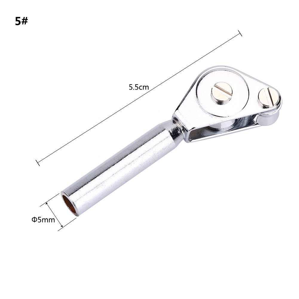 VGEBY Fishing Rod Tip-top Double Roller 5/6/7/8mm Inner Diameter for Boat Fishing Trolling (5#) Roller Rod Tip Fishing Rod Roller Tip Fishing Rod Roller Tip Fishing Rod Roller Tip