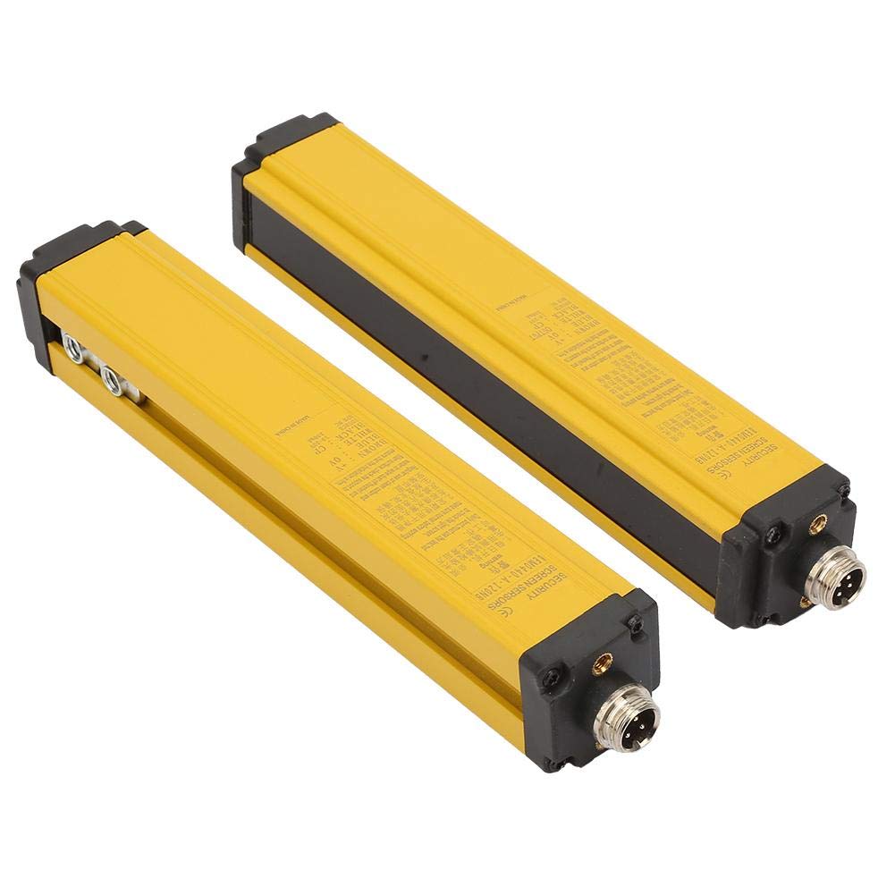 Yanmis Safety Light Grating, DC10-30V A Series Light Curtain Sensor Switch Aluminum Alloy Security Device(10 Beams BEM1040-A-360NB)