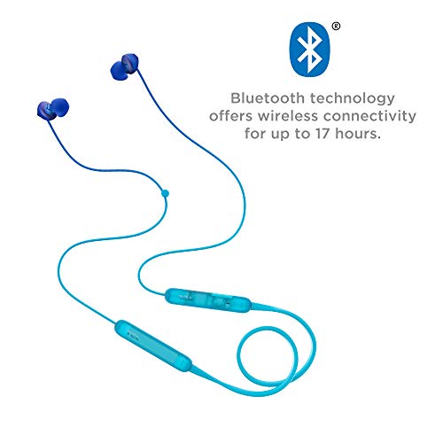 TCL SOCL300BT Wireless Bluetooth in-Ear Earbud Headphones with Noise Isolation and Extra-Long 17hr Playback Battery, Built-in Mic - Ocean Blue