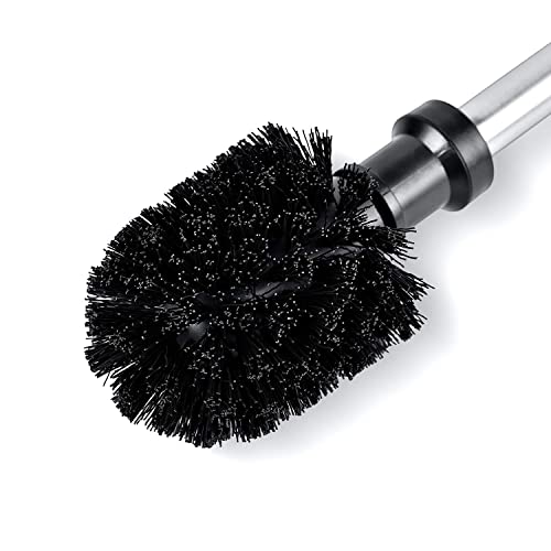 ToiletTree Products Modern Deluxe Freestanding Toilet Brush and Plunger Combo (Stainless Steel, Brush and Plunger Combo Set 4.5β x 9.75β x 18.5")