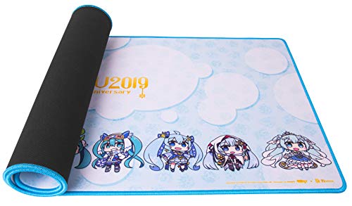 Thermaltake Tt Esports Dasher Extended Hatsune Miku Limited Edition Gaming Mouse Pad Snow Miku 2019 Edition Semi-Coarse Surface Non-Slip Rubber Base 35.43”X15.75”X0.16” MP-DSH-Blksxs-09