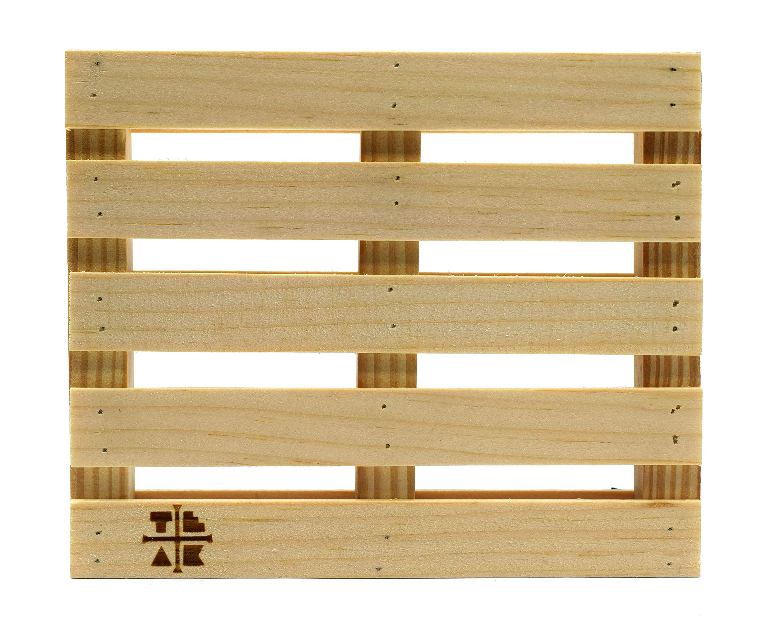 Teak Tuning Wooden Fingerboard Pallet - 5" Long, 0.75" Tall, 6" Wide - 1:12 Scale