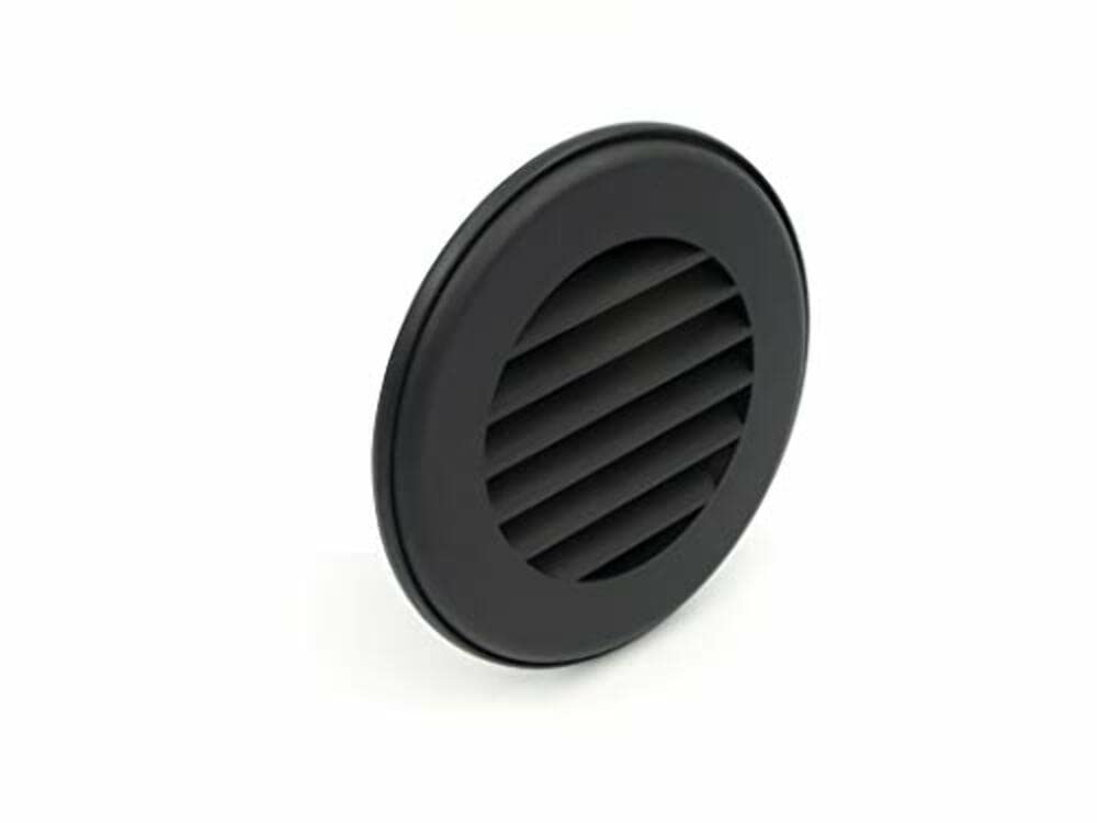 Thetford RV Camper Thermovent 2 inch Ducted Heat Vent Without Damper Black PN 94262, Black