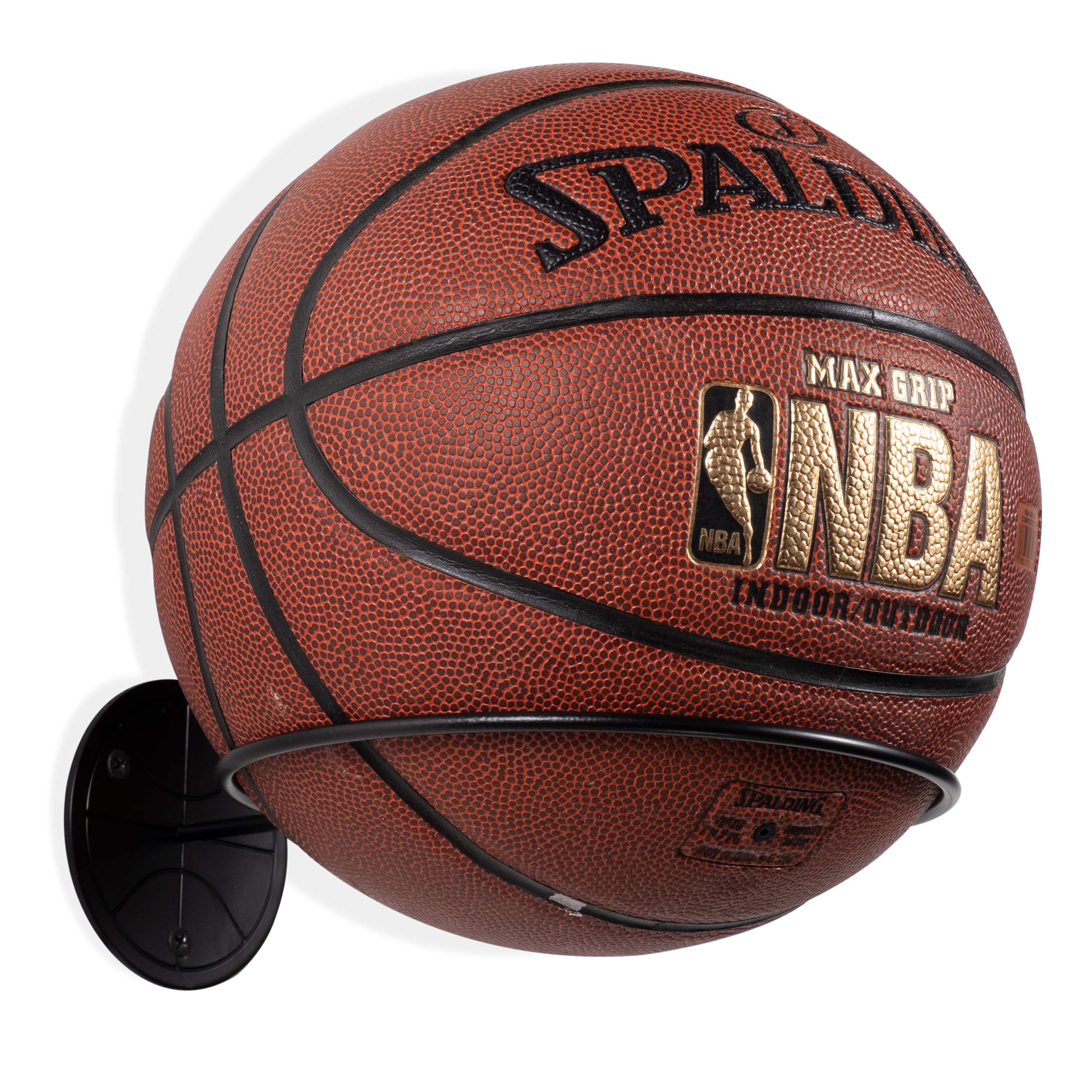 Wallniture Sporta Wall Mounted Ball Storage Sports Ball Holder Rack Display Storage Steel (Black)