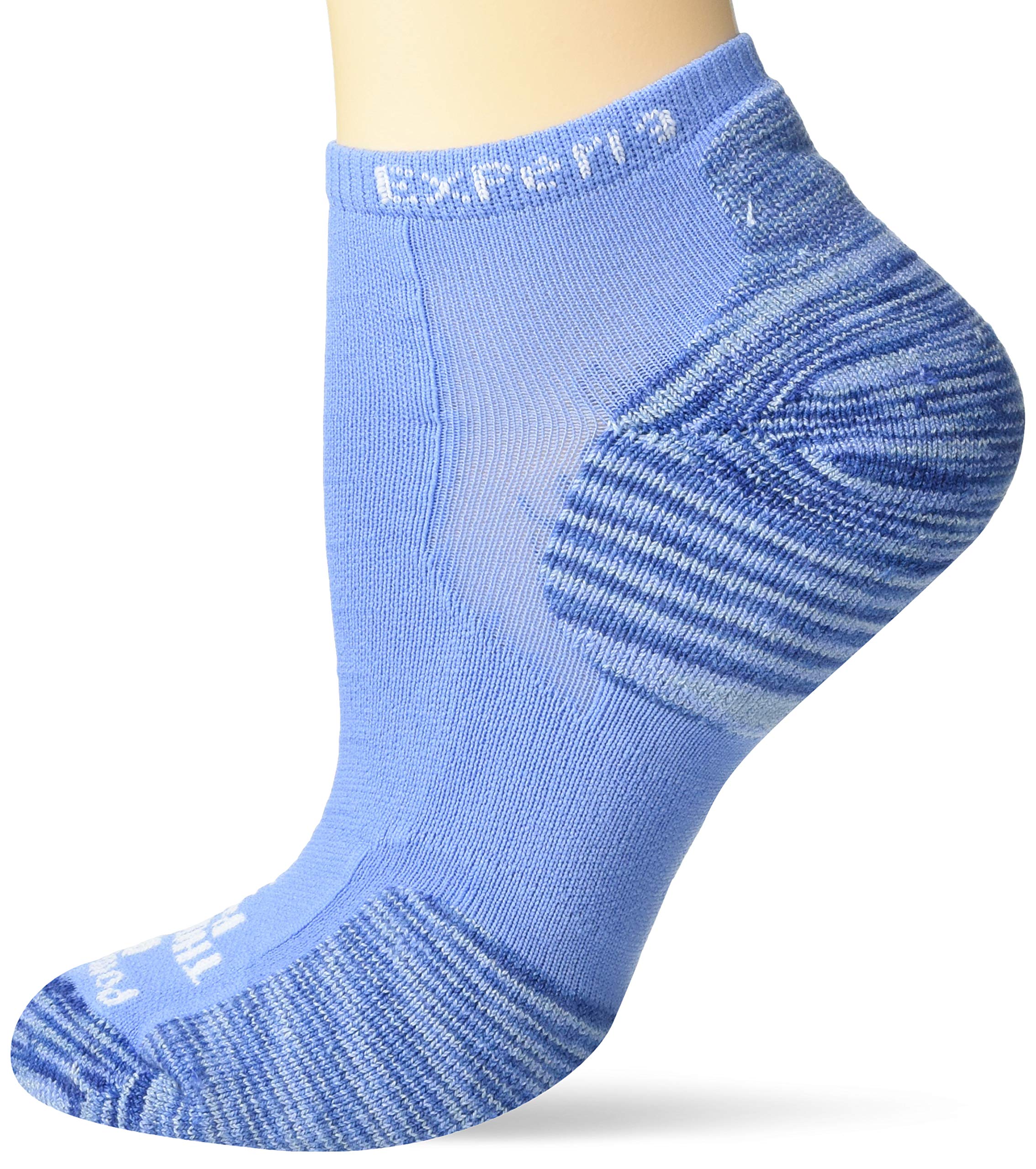 Thorlos Experia unisex-adult XCCU Thin Cushion Running Low Cut Socks, Tiger Paw Steel Blue, Medium