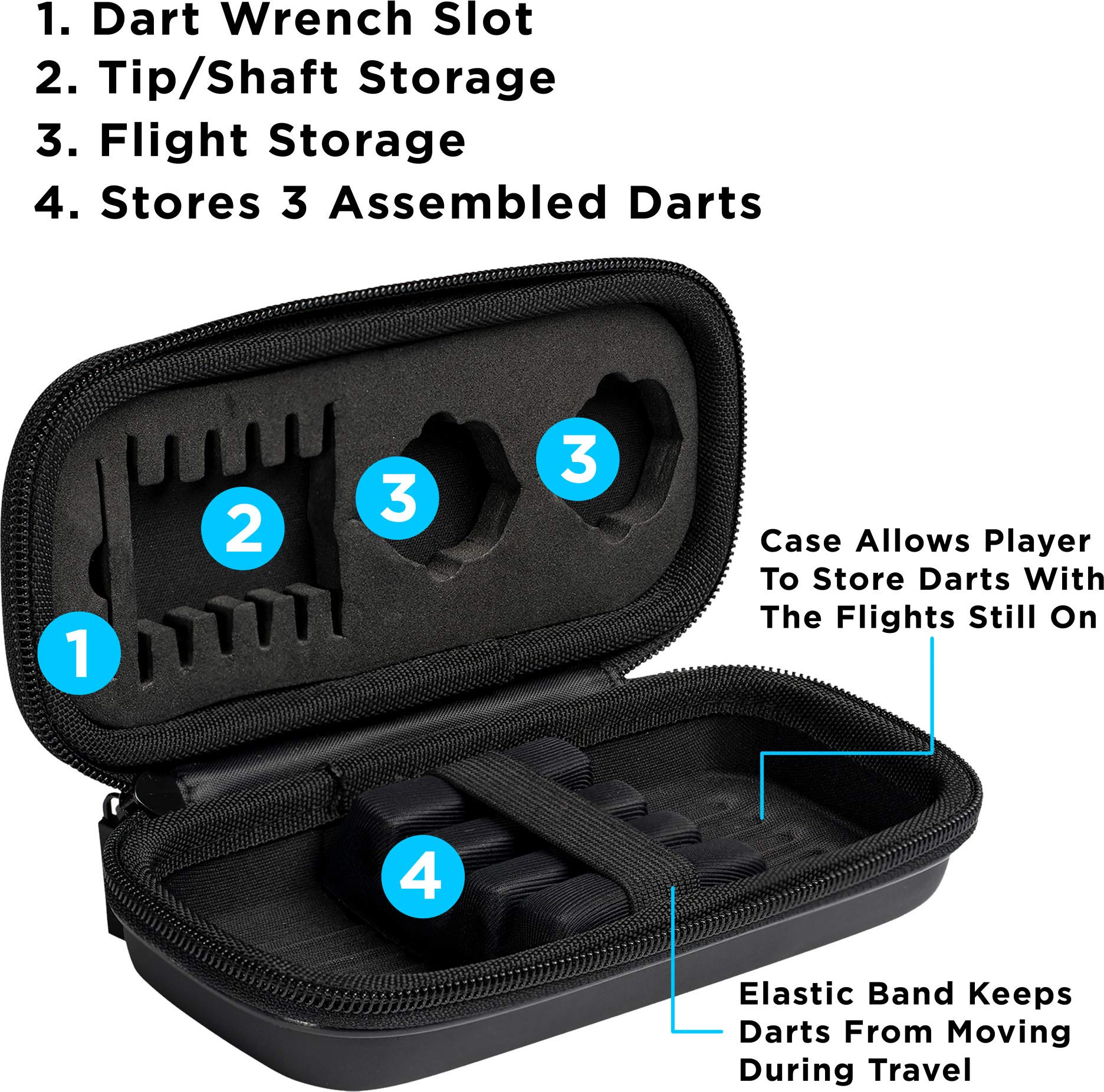 Viper by GLD Products unisex adult Viper Jaguar 80 Tungsten Soft Tip Darts with Storage Travel Case Medium Knurling 18 Grams, Red, Two Wide Knurled Sections US