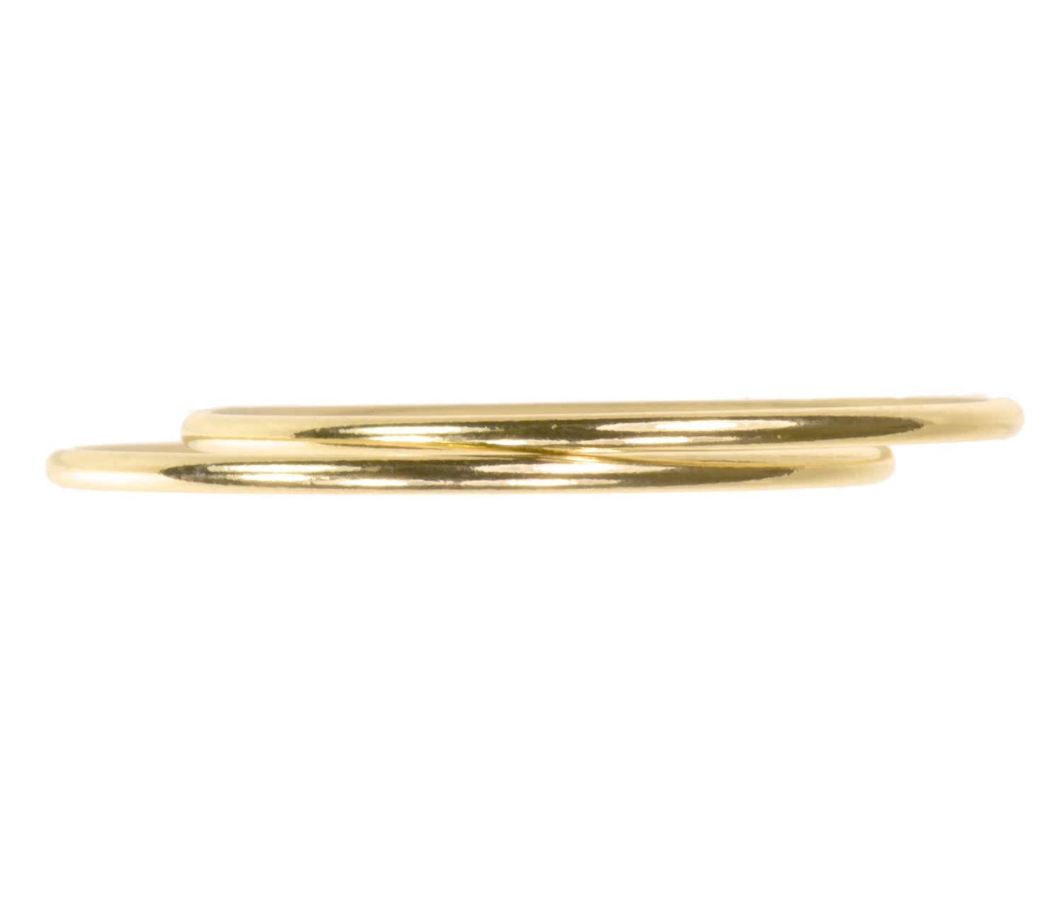 uGems 2 14K Gold Filled Stacking Rings 1mm Round Size 9