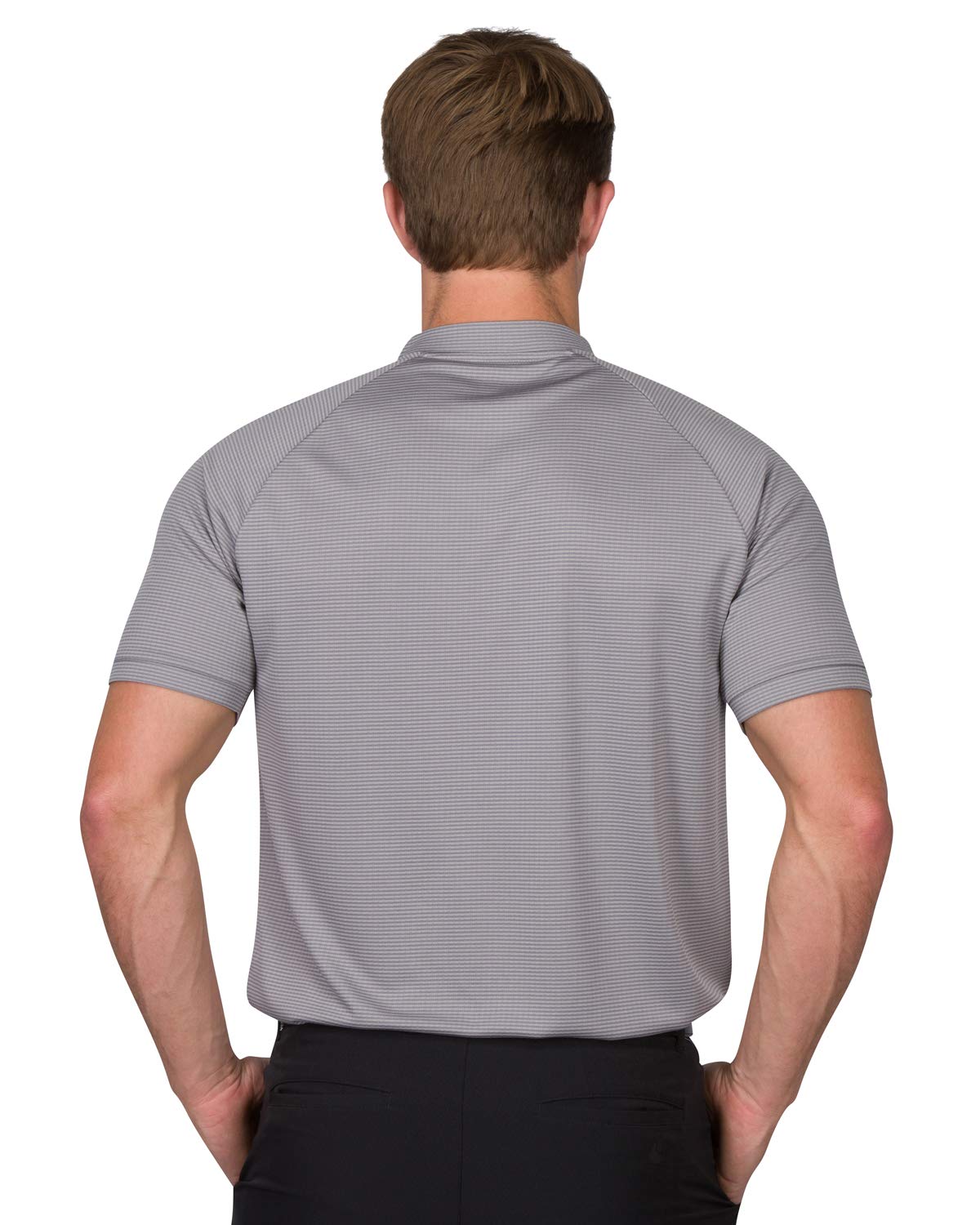 Three Sixty Six Collarless Golf Shirts for Men - Men’s Casual Dry Fit Short Sleeve Polo, Lightweight and Breathable