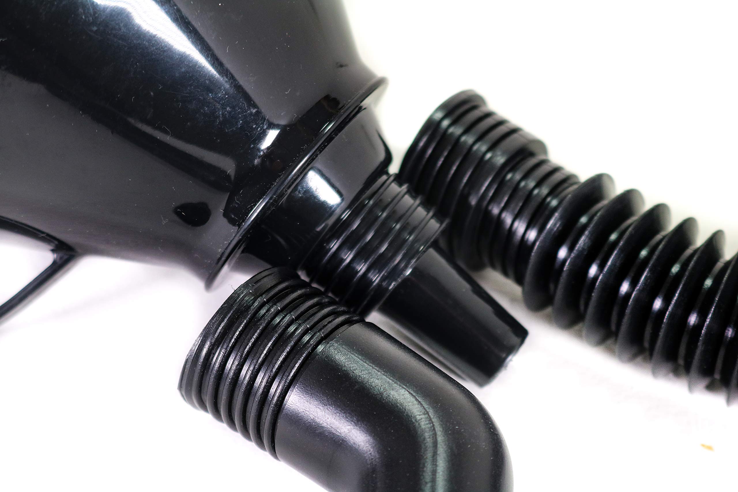 ValesaVales Right Angle Flexible Plastic Funnel Set Comes Complete with 2 Detachable Spout Attachments and Filter for Automotive Oil and Household Uses