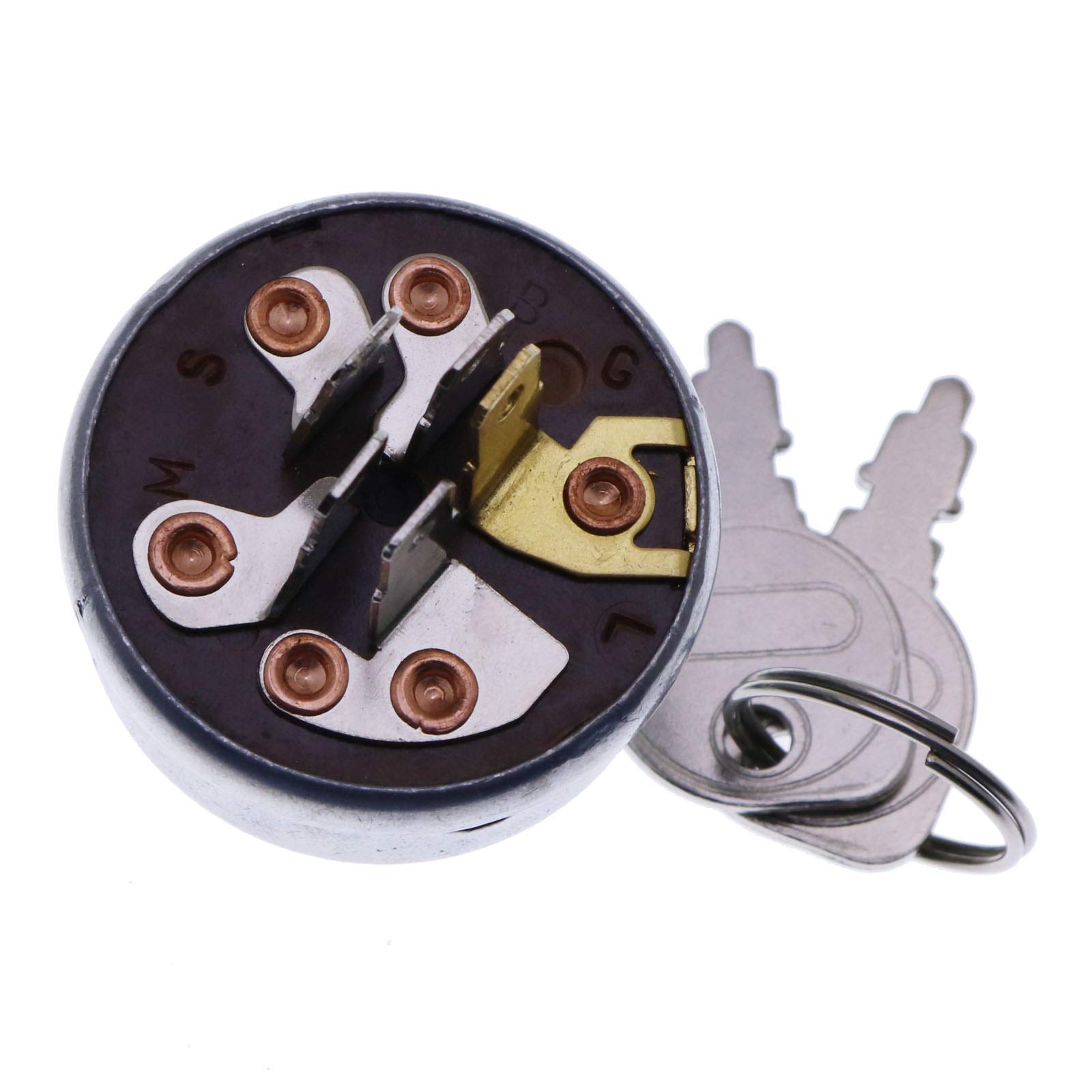 ZTUOAUMA Ignition Starter Switch with Keys Replacement for 178280 178280SM 35100 772 003 23-0660 700172 741308 21064 365402 STD365402 3621R 4406R 725-0267 725-0267A 925-0267