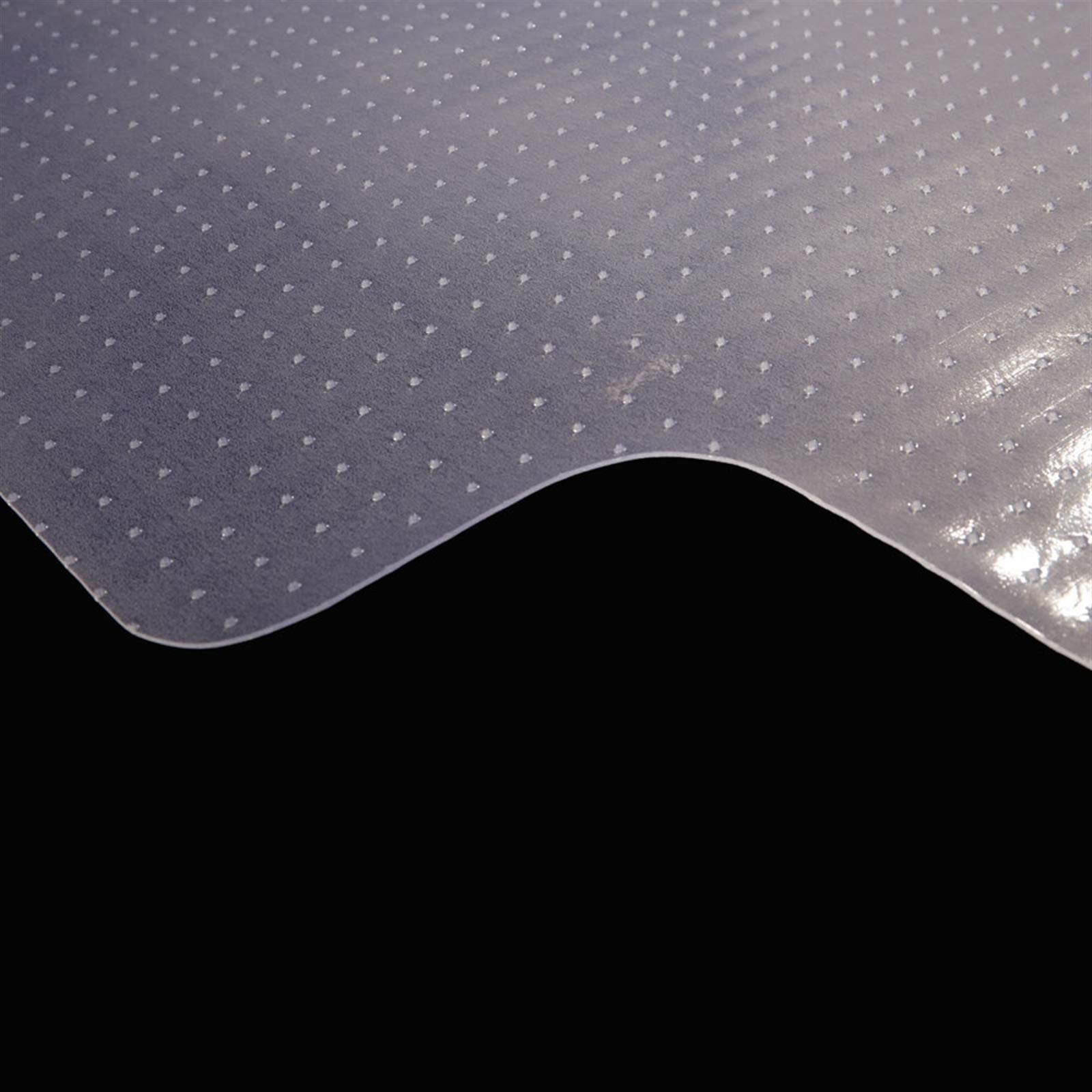Transparent Office Chair Mat, Clear Chair Mat with Lip for Carpet, Fit on Low and Medium Pile Carpets, PVC Matte Home-use Protective Mat (90x120x0.2 CM)