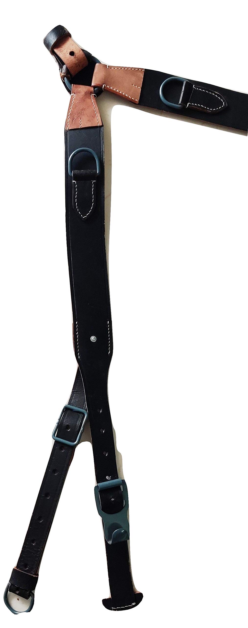 Warcraft Exports ww1 | ww2 German Black Leather Y Straps Suspender – WWII WWI German gear | ww1 ww2 german uniform