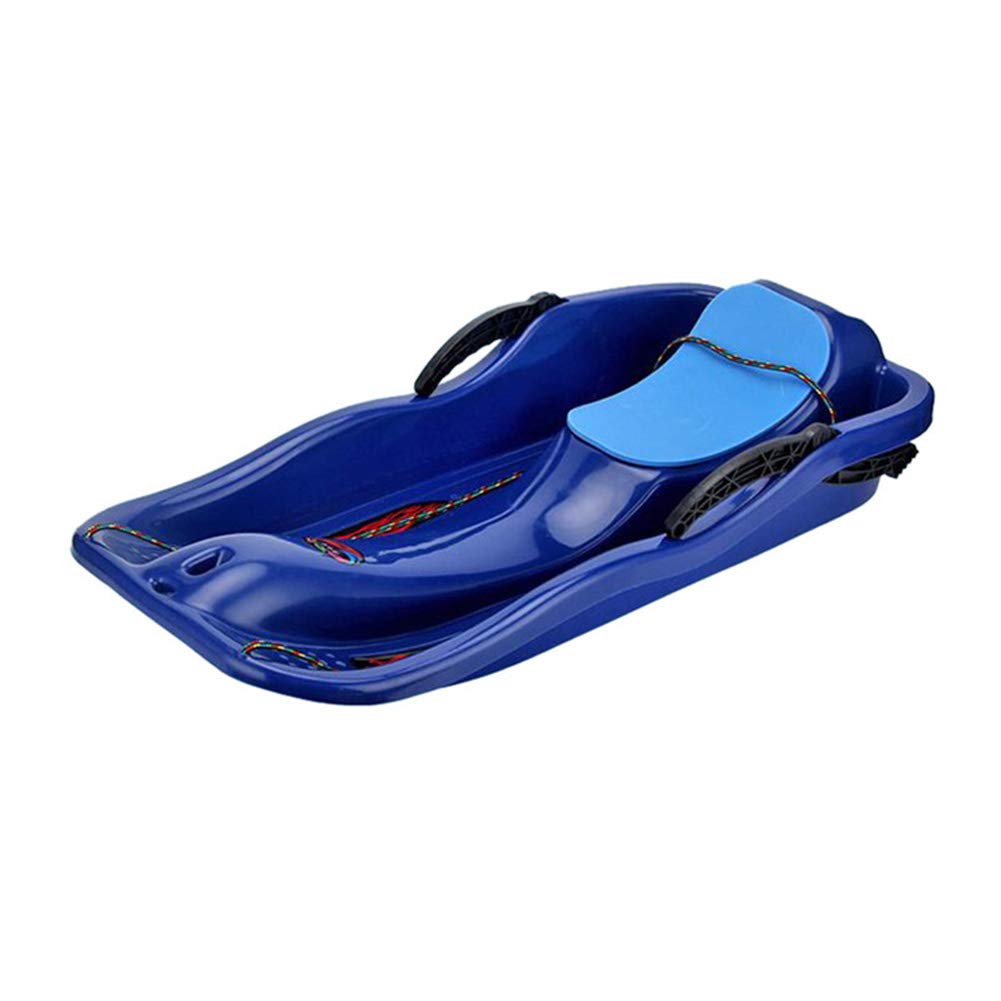 Yimeezuyu Snow Sled Kids Toboggan Downhill Pull Sled Sand Grass Skiing Snowboard Boat Sleigh for Unisex Kids Adults