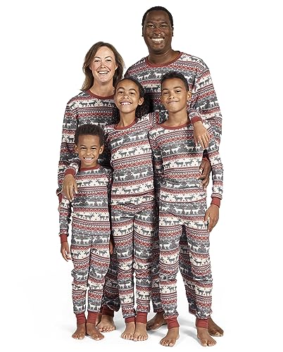 The Children's Place baby girls Family Matching Christmas Holiday Sets, Snug Fit 100% Cotton, Adult, Big Kid, Toddler, Pajama Set, Harvest Fairisle, 7 US