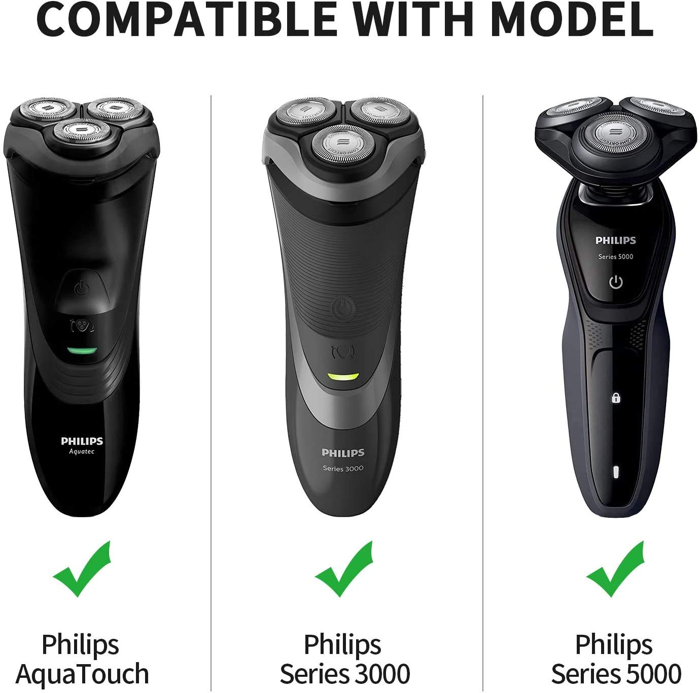 Yinke Case for Philips Norelco Shaver 3800 S3311/85, 2300 S1211/81, 3100 S3310/81, Hard Travel Case Protective Cover Storage Bag (Black interior)