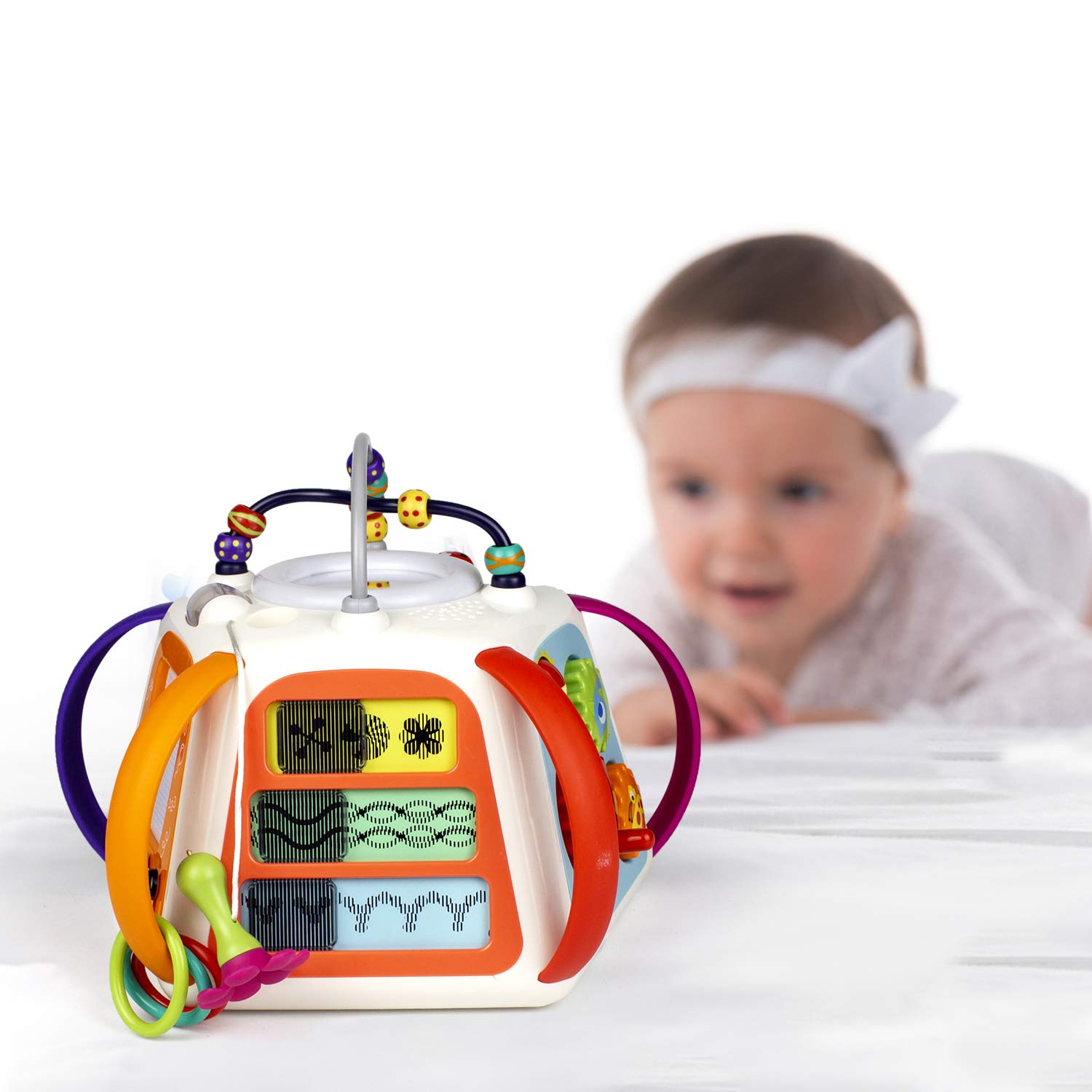 Woby Activity Cube 18-in-1 Educational Toddler Baby Toy Musical Game Play Center with Sounds and Lights,Lots of Functions for Learning and Development