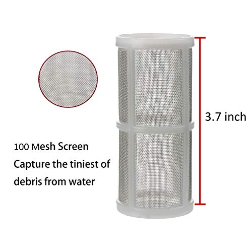 Tool Daily Garden Hose Filter for Pressure Washer Inlet Water, Sediment Filter Attachment, with 100 Mesh and 40 Mesh Screen