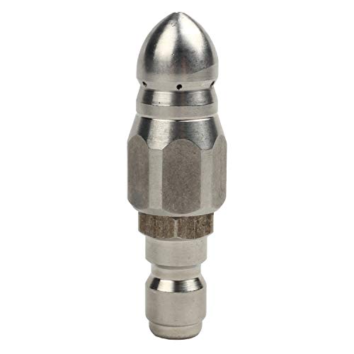 WILTEEXS Pressure Washer Sewer Jetter Nozzle, Drain Jet Hose Nozzle, 1/4'' Quick Connector, 5000 PSI