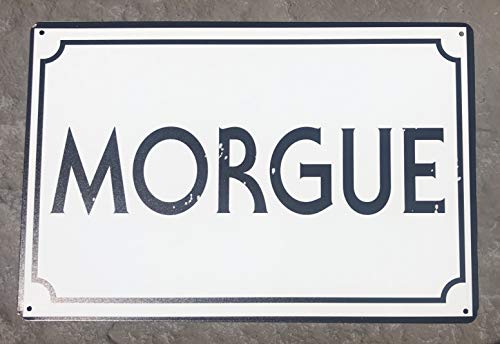 Toothsome Studios Morgue 12" x 8" Tin Sign