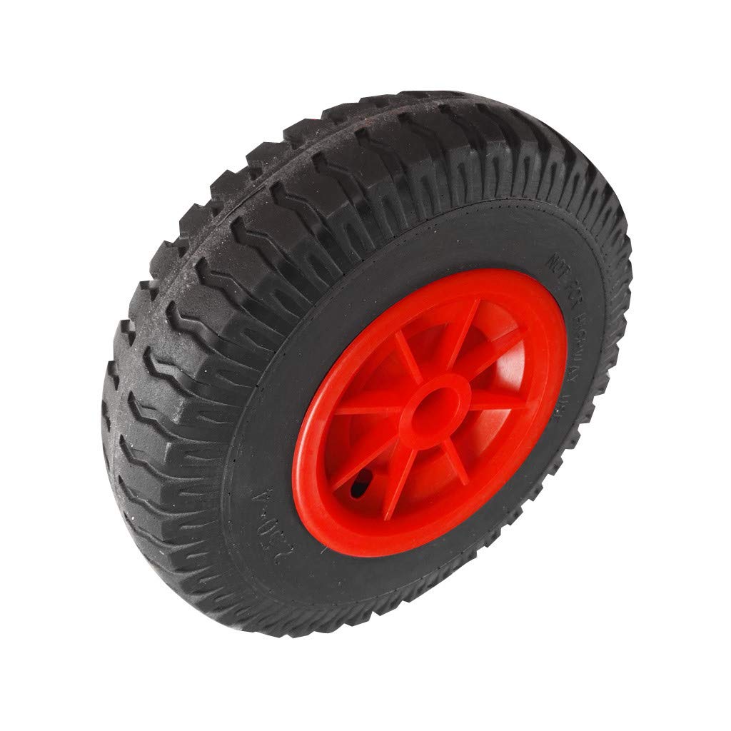 ZXAZX Universal Puncture Proof Rubber Kayak Trolley Red Wheel Suit for Kayaks Trolley Canoes Replacement Accessories (S)