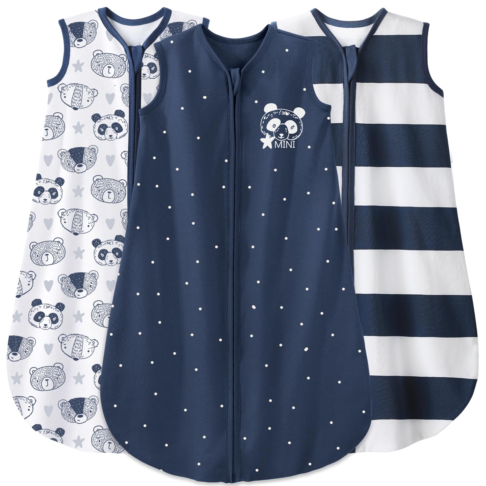 Yoofoss Baby Sleep Sack 6-12 Months Baby Wearable Blanket 100% Cotton 2-Way Zipper Toddler Sleeping Sack,Soft Lightweight Sleep Sacks for Babies (Medium)