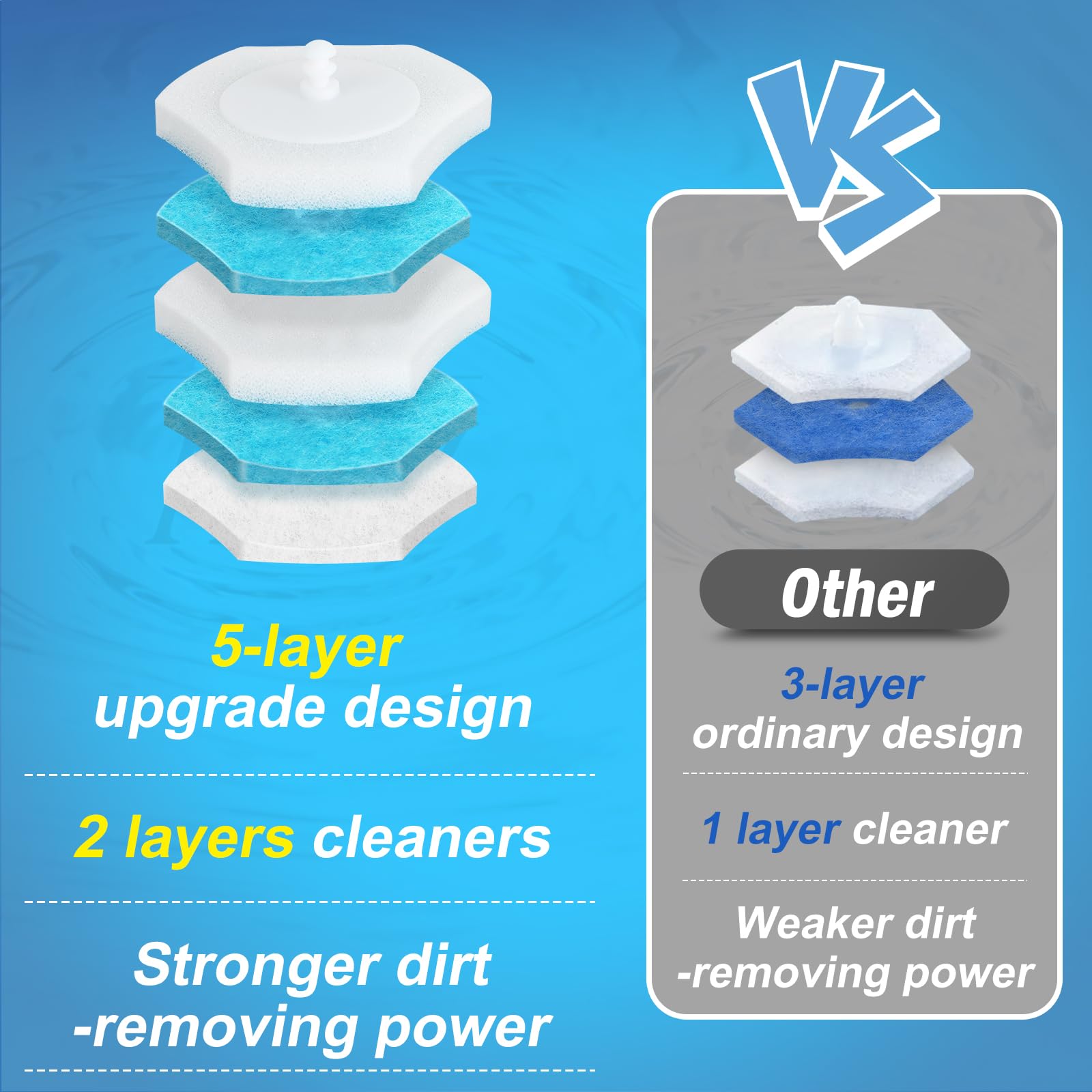 squish Disposable Toilet Brush Cleaning Kit with 16 Refills, Wall Mounted Toilet Brush with No Drilling Adhesive, Space Saving Toilet Cleaning System Kit