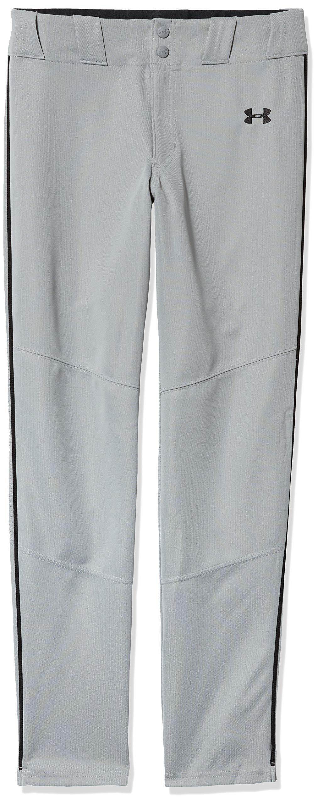 Under Armour Men's Ace Relaxed Pant - Piped, Baseball Gray//Black, Youth Small