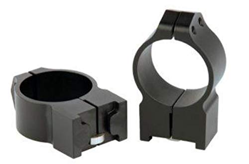Warne 14R7M Ruger M77 Permanently Attached Scope Rings, Solid Steel, Vertically Split, 30 mm, Med Matte