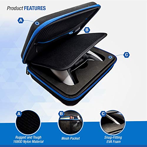 YOUNGFIT MABU KONDE Controller Carrying Case Compatible with Playstation 5/Playstation 4/Xbox One/Xbox One S/Xbox One X/Nintendo Pro Controller with Mesh Pocket, Waterproof and Anti-Shock