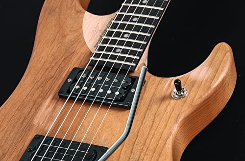Washburn 6 String Solid-Body Electric Guitar, Natural Distressed (N4VINTAGE-D)