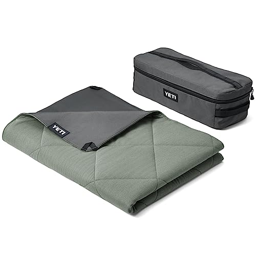 YETI Lowlands Blanket, Multi-Use Blanket with Travel Bag, Camp Green