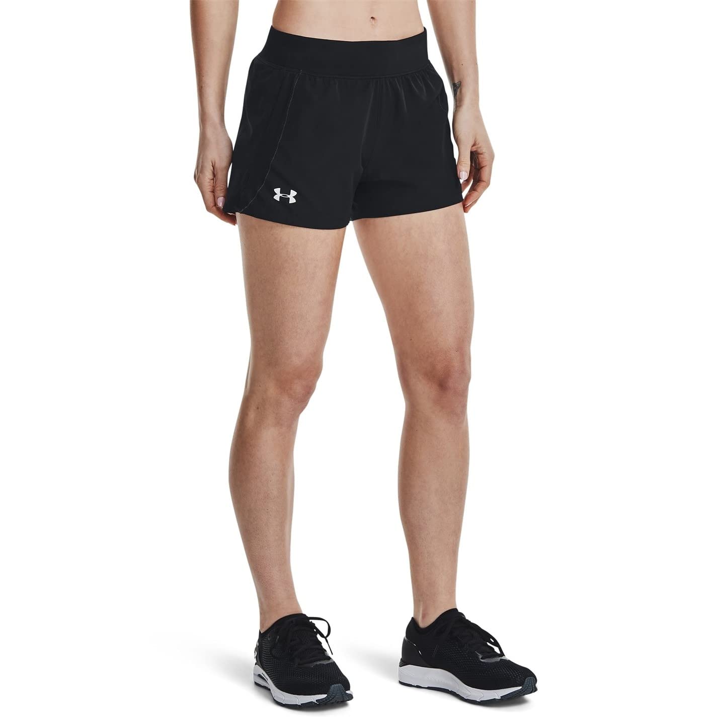 Under Armour Women's UA Qualifier Speedpocket Shorts SM Black