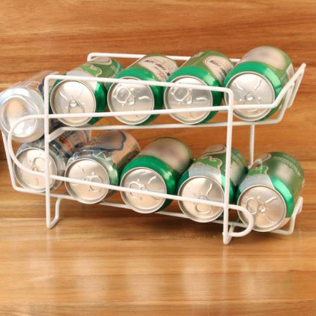 TOPBATHY Fridge Soda Can Rack Beverage Rack Dispenser Refrigerator Beer Can Organizer for Home Store