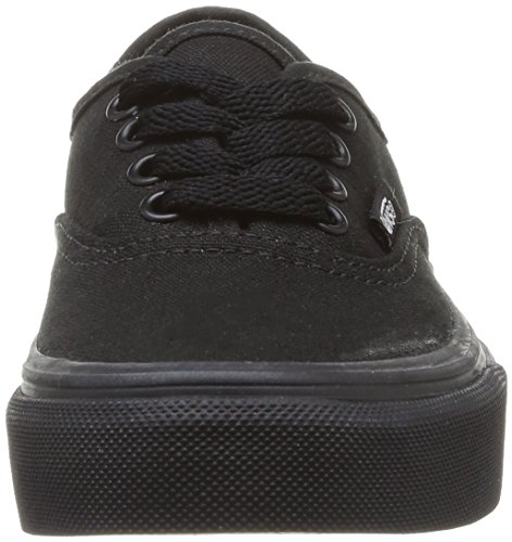 Vans Authentic, Unisex-Childs' Low-Top Trainers, Black/Black, Child 11 UK (28 EU)