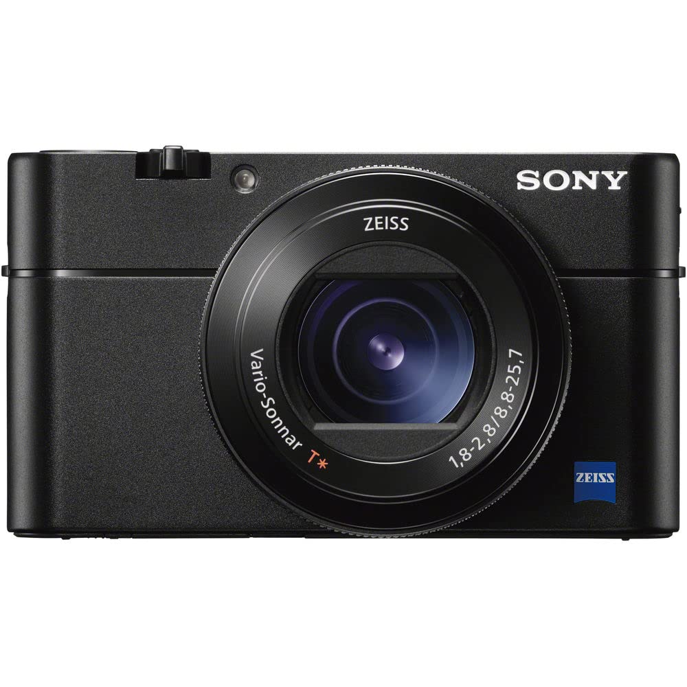 Sony Cyber-Shot DSC-RX100 VA Digital Camera (DSC-RX100M5A/B) + Case + 64GB Card + NP-BX1 Battery + Card Reader + Corel Photo Software + Charger + Flex Tripod + Memory Wallet + More (Renewed)