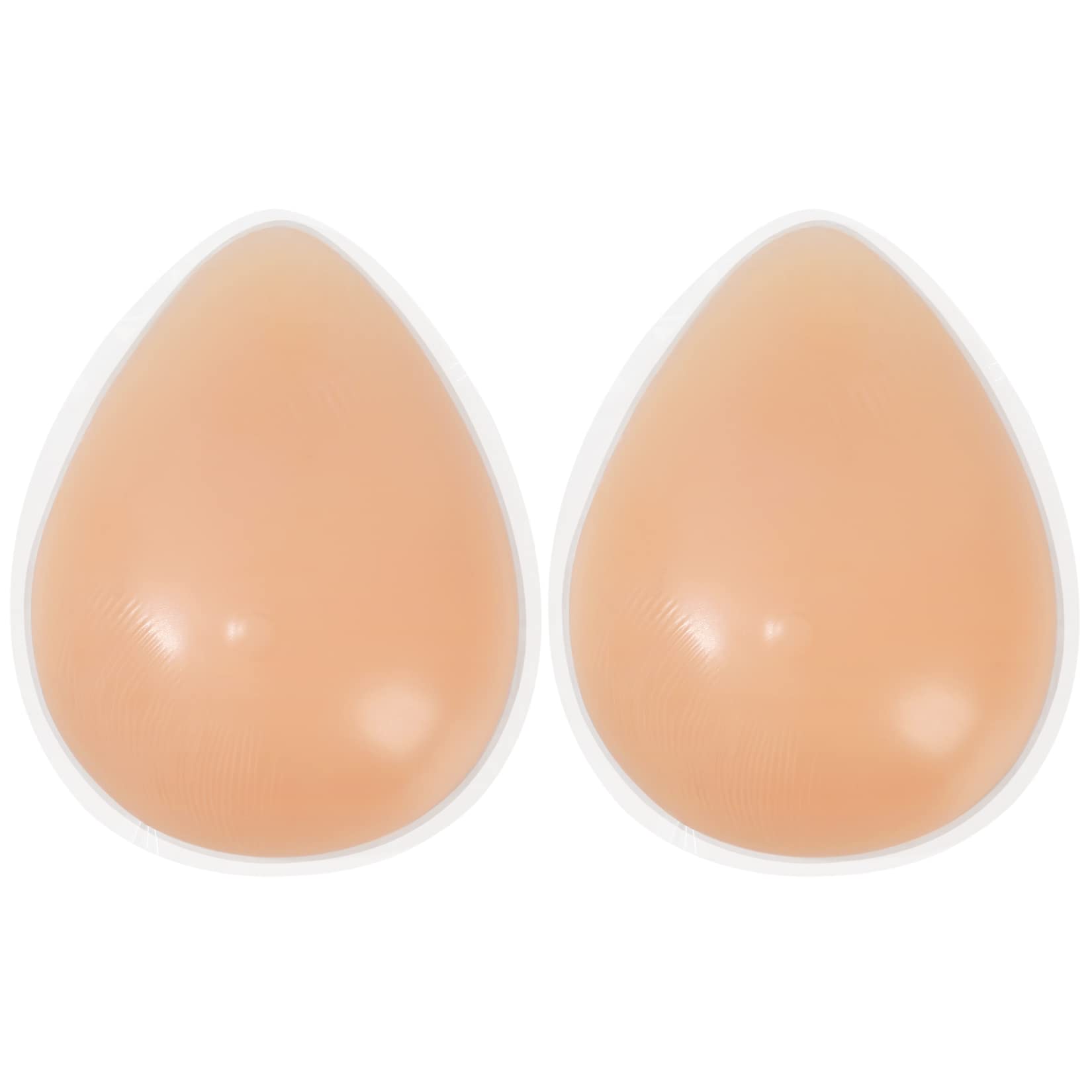 Vollence One Pair A Cup Self Adhesive Teardrop Silicone Breast Forms Mastectomy Bra Enhancer Inserts Concave Bra Pads