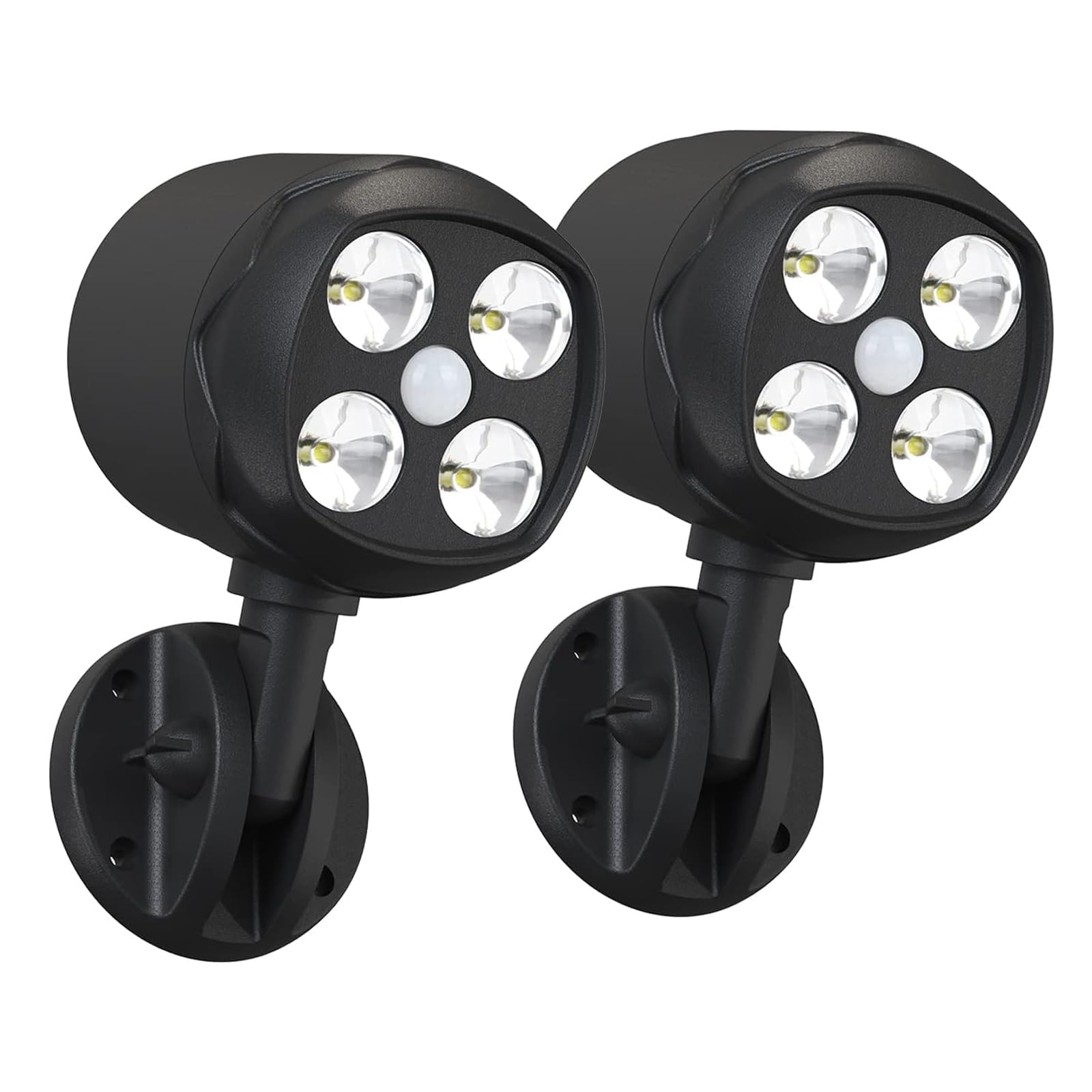 Yoyutrre Motion Sensor Outdoor Lights,Outdoor Battery Operated Lights,12W 600 Lumen Motion Detector Lights for Outside,6000K LED Security Lights Motion Outdoor Spotlight for House Wall,Yard and Stairs