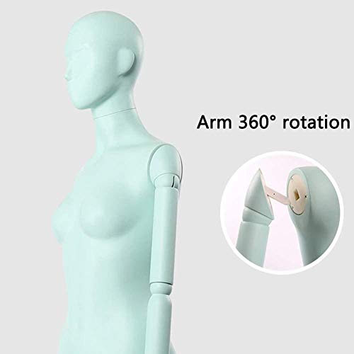 TOPRP Mannequin Display Stand Female Tailors Dummy,Dressmakers Fashion Mannequin Display,Adjustable Dummy,with Double Reinforced Base